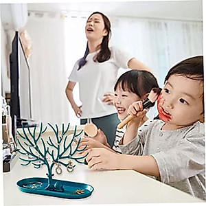 MILEVO Jewelry Display Stand Antler Tree Earrings Bracelets Rack Jewelry Storage Holder with Tray,Drawer Organizers