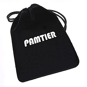 PAMTIER Men Women's Stainless Steel Gem Square Personality Rings Jewelry Anniversary Silver Plated Dark Blue Gemstone Size 10