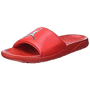 Nike mens Jordan Break Slide, University Red/Metallic Silver, 9