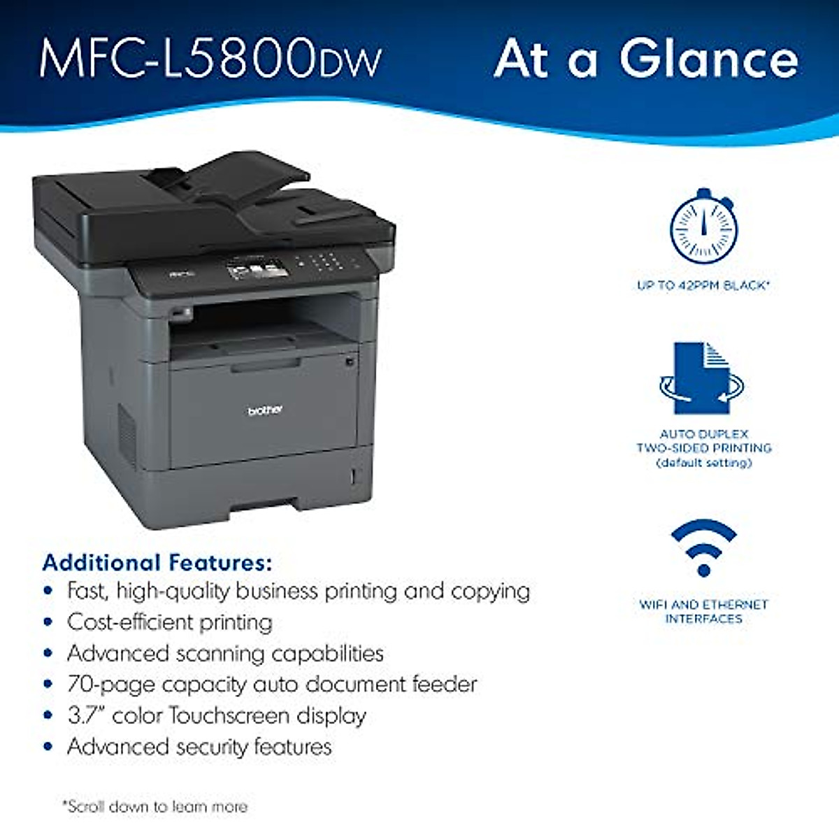 MFC-L5800dw with High Yield Toner