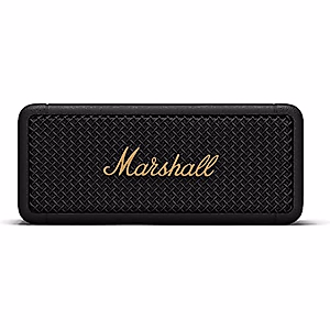 Marshall Major IV On-Ear Bluetooth Headphone, Black & Emberton Bluetooth Portable Speaker - Black & Brass