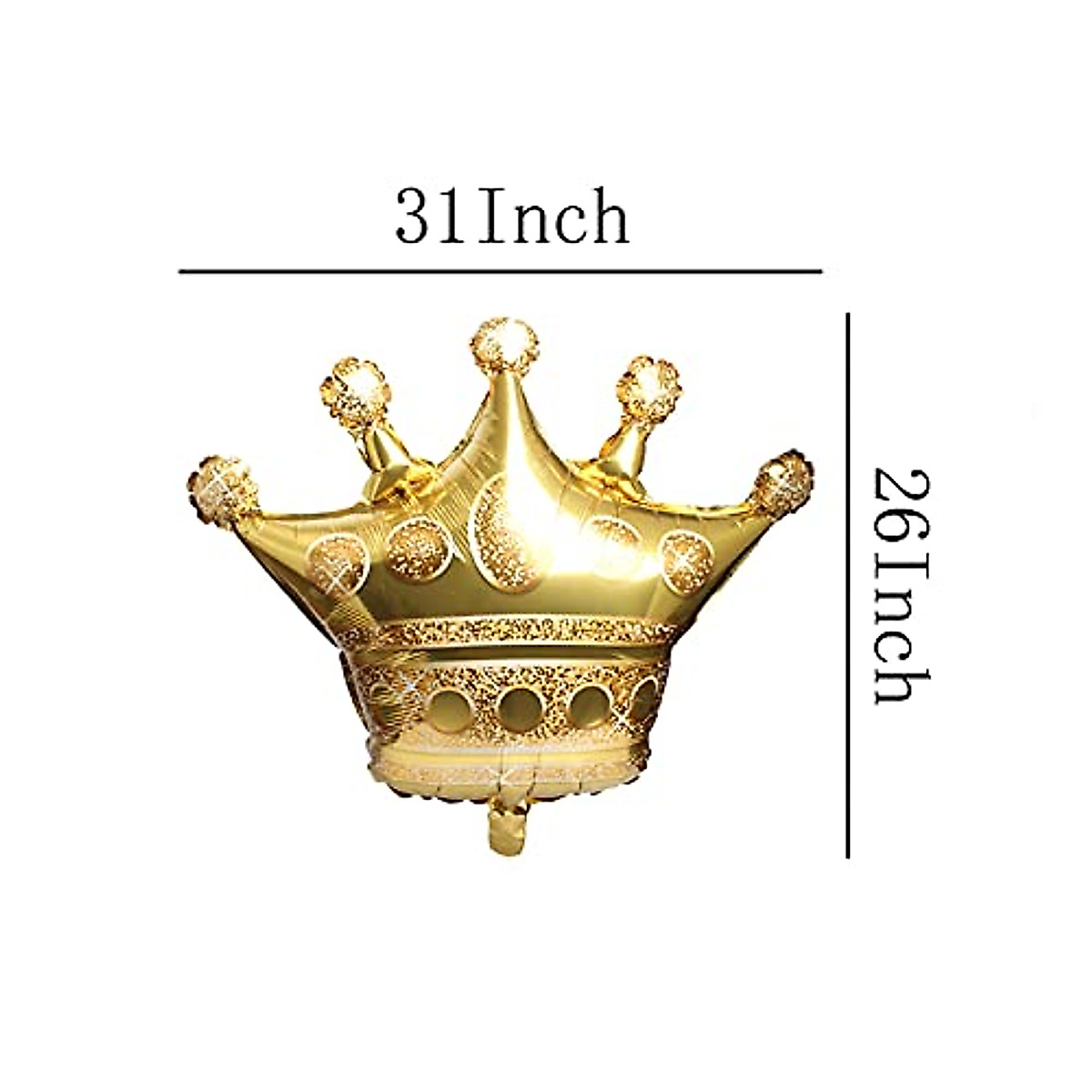 NpeyBeicuelq 4Pcs Gold Crown Foil Balloons Decorations.Wedding Bridal Shower Marriage Engagement Party Supplies