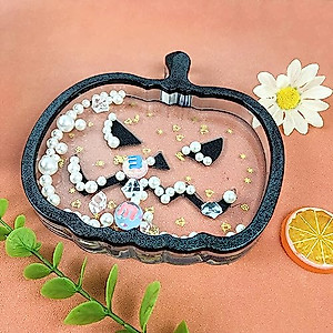 Xidmold 3pcs Halloween Tray Resin Molds, Pumpkin Bat Ghost Shaped Tray Storage Silicone Mold, Epoxy Resin Casting Molds for Jewelry Storage, Fruit Food Dish, Halloween Decor