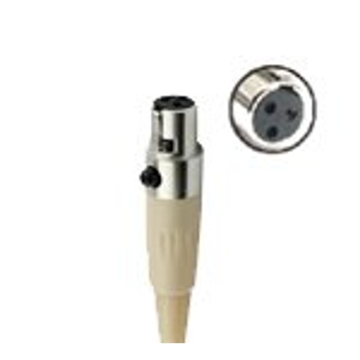 J K MIC-J 069 Earhook Headworn Headset Unidirectional Microphone Compatible with AKG Samson Wireless Microphone System - Mini XLR TA3F Plug