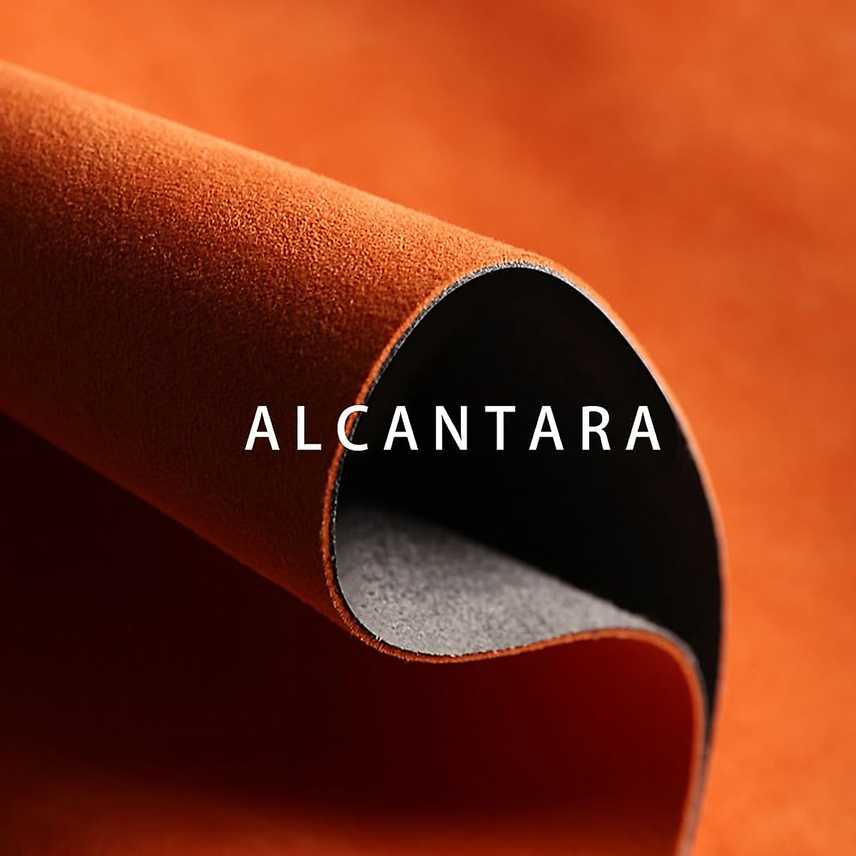 Noreyvis Alcantara Leather Key Fob Cover Protective Shell Case with Keychain Compatible for Bentley Continental GT GTC Mulsanne 2004-2016(Orange)