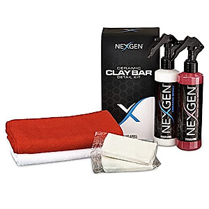 Nexgen Premium Clay Bar Kit — Complete Car Cleaning Kit — 5 Piece Professional-Grade Clay Bars Auto Detailing Wax Kit for Cars, RVs, Motorcycles, Boats, and ATVs