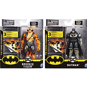 BATMAN 4-inch and Bronze Tiger Action Figures with 6 Mystery Accessories