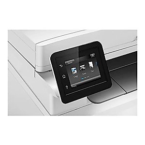 HP Color Laserjet Pro M283cdwC Wireless All-in-One Laser Printer, Print Scan Copy Fax, Auto 2-Sided Printing, Remote Mobile Print, 22ppm, 260-Sheet, 256MB, White - Bundle with JAWFOAL Printer Cable