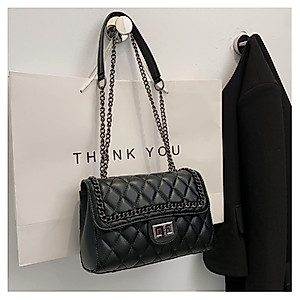 capasin Quilted Small Crossbody Women'S Shoulder Handbags Purses Bags (Black C)