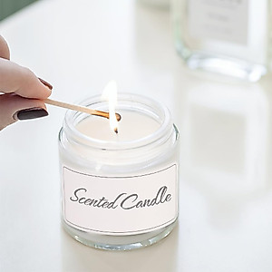 Bumobum 2 oz Glass Jars with Lids, 3 pack Small Jars with White Labels & Inner Liners, Multicolor 60 ml Empty Round Cosmetic Containers for Sample, Powder, Cream, Lotion, Spice