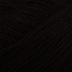 JubileeYarn Baby Soft Bamboo Cotton Yarn - 50g/Skein - Midnight Black - 4 Skeins