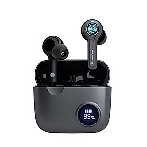 Tonstep ANC Earbuds, Wireless Earbuds Bluetooth 5.3, Noise Cancelling in-Ear Headphones with ENC Microphone and UVnano Wireless Charging Case, 38H Playtime, IPX6 Waterproof Stereo Earphones(Grey)