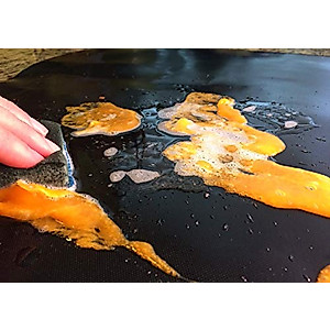 Grill Magic BBQ Grill Mat Set of 3-100% Nonstick Large Grilling Sheets - Heavy Duty Cooking Mats for Outdoor Grill Charcoal, Gas or Electric - Reusable, Extra Thick and Easy to Clean - 15.75 x 13