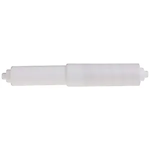 DANCO Spring-Loaded Toilet Tissue Holder Rod, White, 1-Set (88648), +