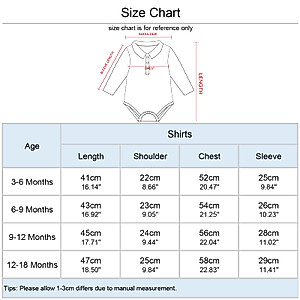 A&J DESIGN Baby Boy Button Down Shirt Infant Dress Bodysuit Gentlemen Long Sleeve One Piece Formal Rompers 12-18 Months Black