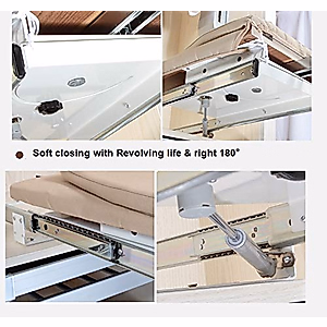 Hiding Ironing Board Foldable Ironing Station in Cabinet for Apartment & Small Room | Sturdy Folding Board, Easy-Release Lever 11.8 (W) x 5.5 (H) x Length 16.9 (L) White