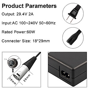 Fancy Buying 24V 2A Scooter Battery Charger for Golden Buzzaround Lite, Jazzy Power Chair,Pride Hoveround Mobility,Schwinn S300 S350 S400 S500 S650,Ezip 400 500 650 750 900 Mountain Trailz,Shoprider