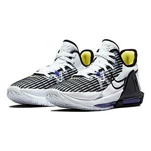Nike Lebron Witness VI Mens Basketball Trainers Cz4052 Sneakers Shoes, White/Black-Persian Violet, 11 M US, White Black Persian Violet 100