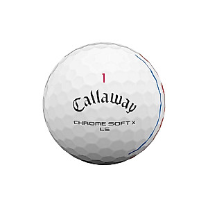 Callaway 2021 Chrome Soft X LS Golf Balls (One Dozen) White Triple Track