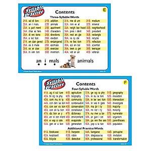 Super Duper Publications | Syllable Practice Fun Deck Flash Cards | Educational Learning Resource for Children
