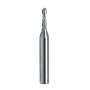 PANHAM 1/8 Ball Nose Up-Cut 2 Flute Spiral Bit CNC Router Bit Solid Carbide 1/4 Shank,D 1/8" X CH 1/2" X SHK 1/4" X L 2"