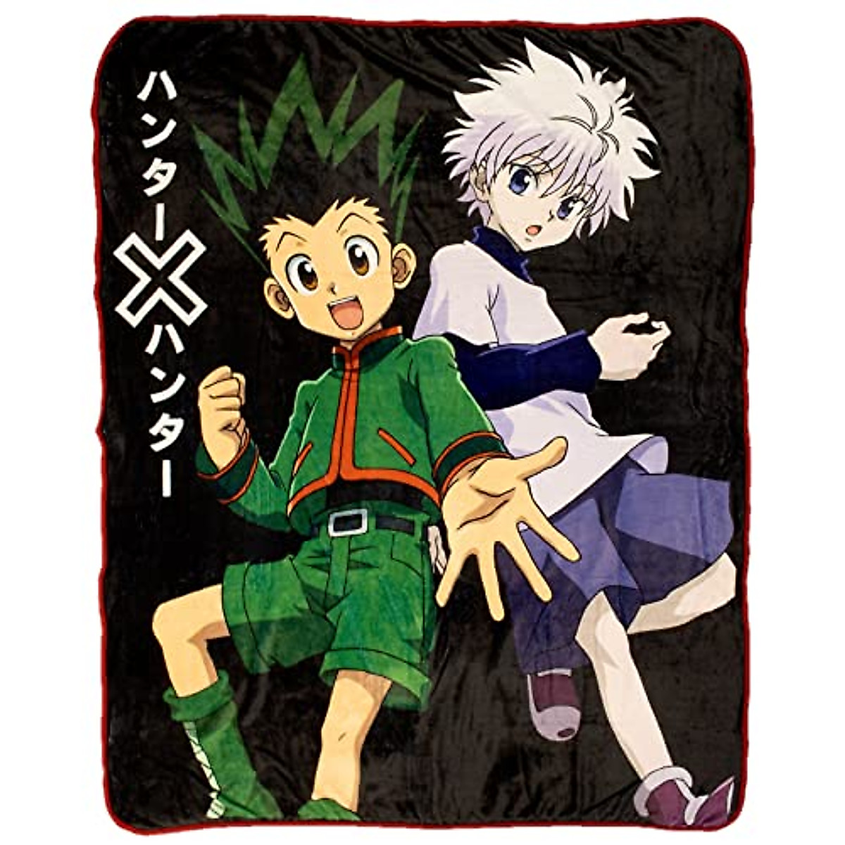 Hunter x Hunter Gon Freecss & Killua Throw Blanket 45" x 60" Official Hunter X Hunter Merch Super Soft Anime Throw Blanket