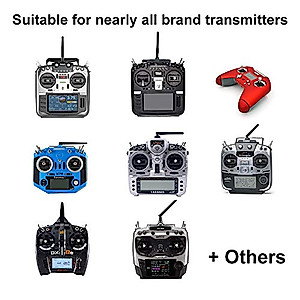 36 PCS RC Transmitter Switch Covers Colorful Rubber Anti-Slipping Cap for Jumper T16 T18 FrSky X9D QX7 Flysky Spektrum DX8e