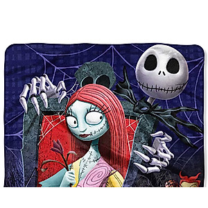 Disney Nightmare Before Christmas Jack Skellington Sally and The Gang Silk Touch Throw Blanket 50" x60" (127cm x 152cm)