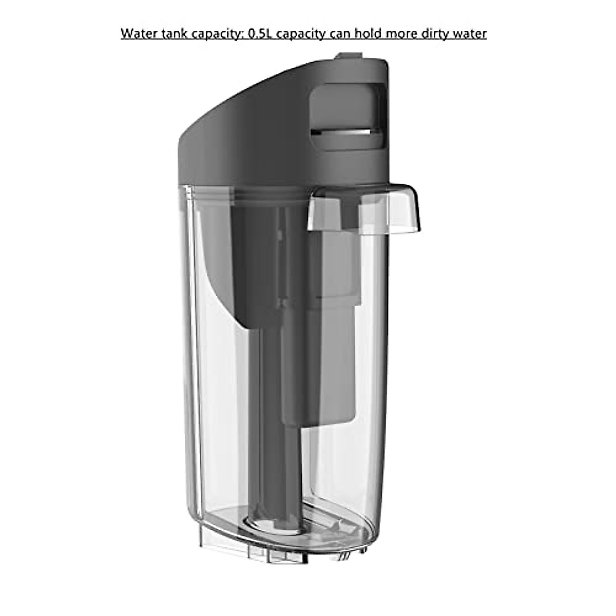 HNXMJ Sweeper Wastewater Tank (DWT) Compatible with Tineco Floor ONE S3 Wet & Dry Vacuum Cleaner Accessories (Color : Black)