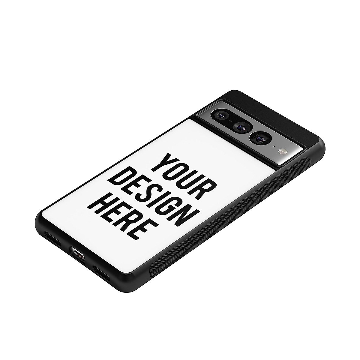 Upload Your Image | Make Your Own Black Rubber Phone Case Compatible With Google Pixel 8, 8 Pro, 8a, 7a, 7, Pixel 7 Pro, Pixel 6a, 6 Pro, 6, 5, 4a 5G, 4a 4G, 4, 4 XL, 3a, 3a XL, 3, 3 XL, 2 XL