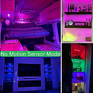 Under Cabinet Lights Wireless, Dimmable 48 LED Closet Lights Rechargeable, Under Counter Lighting with Remote, 15 Color Changing Night Light RGB Bar for Home Shelf Kitchen Pantry Stair, 4 Pack