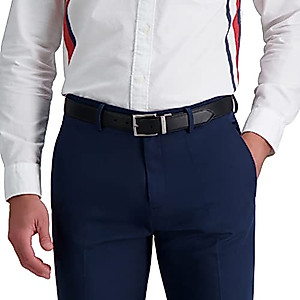 Tommy Hilfiger Men's Reversible Belt, Black/Brown Silver, 36