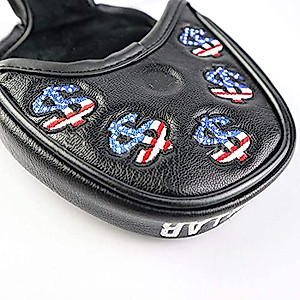 Golf Putter Headcover Mallet Leather Cute Husky Animal Replacement Covers