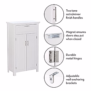RiverRidge Somerset Two-Door Floor Cabinet, White