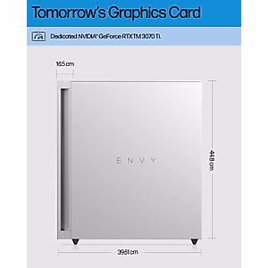 HP Envy Desktop PC, NVIDIA GeForce RTX 3070 Ti, 12th Gen Intel Core i7-12700, 16 GB SDRAM, 1 TB SSD, Windows 11 Home, Wi-Fi 6 & Bluetooth, 10 USB Ports, Pre-Built PC Tower (TE02-0030, 2022)