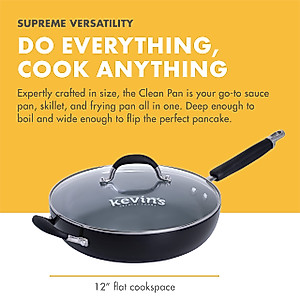Kevin's Natural Foods Clean Pan 12" Fry Pan with Cover