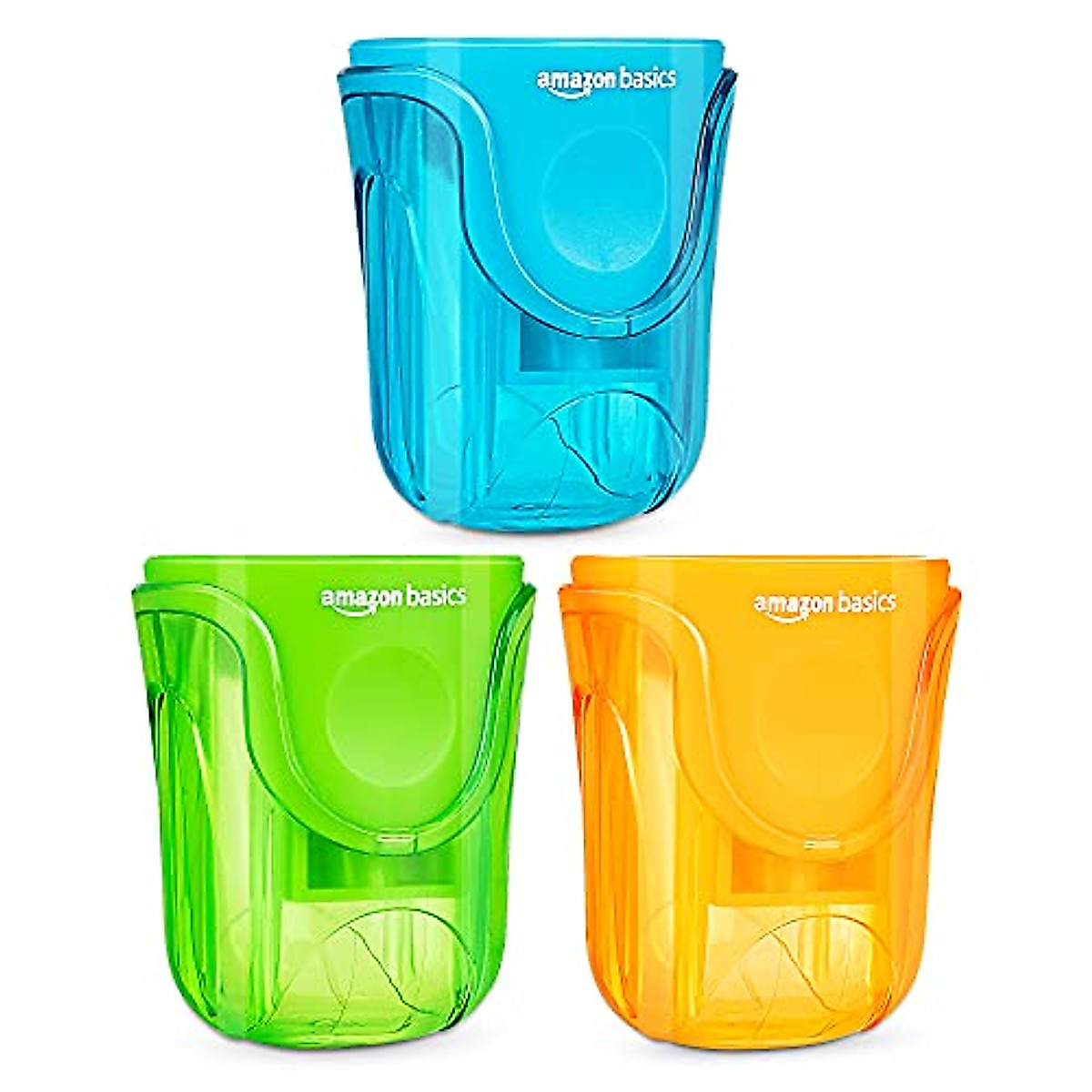 Amazon Basics School Pencil Sharpener, 1 Hole, 3-Pack