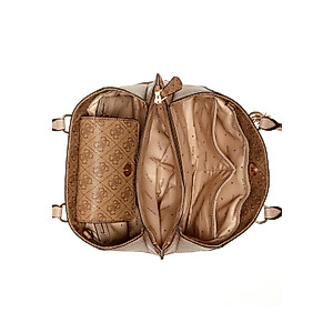 GUESS Noelle Girlfriend Satchel, Latte Logo