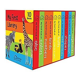My First Library : Boxset of 10 Board Books for Kids