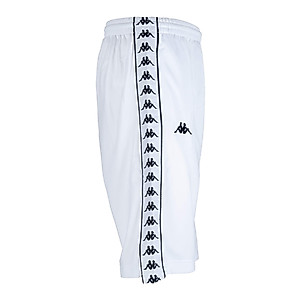 Kappa Banda Treadwell Shorts 3500920-A04, Mens, White/Black, S