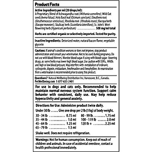 Pet Wellbeing Calming Care for Cats - Vet-Formulated - Supports Calm & Relaxed Nervous System - Natural Herbal Supplement 2 oz (59 ml)