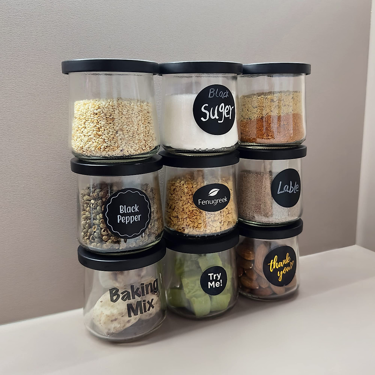 Oui jar lids 8Pack oui yogurt jar lids-Natural Bamboo Wood oui lids with Silicone Sealing Rings for Yoplait Yogurt Container,lids for oui yogurt jars with repeat writing label