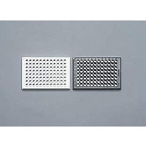 Corning 96-Well Clear Bottom Microplate with Lid, Polystyrene, Sterile, Black, TC-Treated, Flat Bottom; 100/Cs