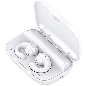 MUVLUX Conduction Headphone True Wireless Earbuds Bluetooth 5.0 Headphones with Wireless 2000mAh Charging Case Waterproof Hi-Fi Stereo Earphones in-Ear Built-in Mic Headset for Sport (Color : B)