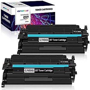 CLYWENSS Compatible 057 Toner Cartridge Replacement for Canon 057 CRG-057 Toner Cartridge to use with Canon ImageCLASS MF445dw LBP226dw LBP228dw LBP227dw MF448dw Printer (2-Pack)