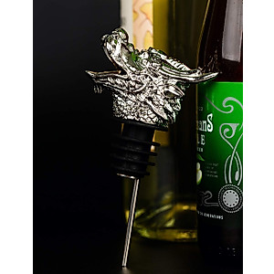 7 Pack Bottle Pourer Wine Aerator, Liqour Pour Spouts for Olive Oil Alcohol Bottle, Stainless Steel Dragon Pourers