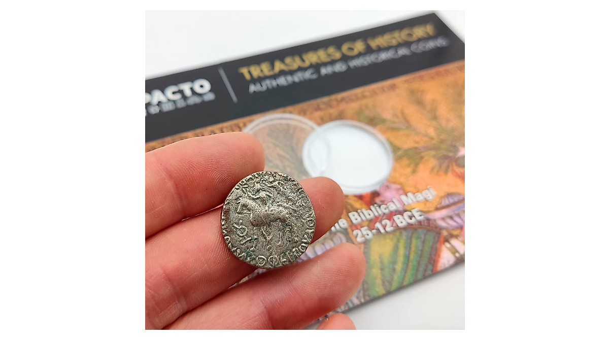 Ancient Coin of Azes II (25-12 BC) - The Biblical Magi Coin ...