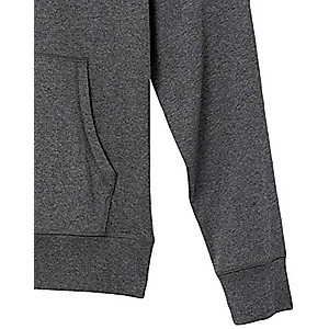 Amazon Essentials Men's Lightweight Jersey Pullover Hoodie, Charcoal Heather, Large