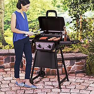 American Gourmet 463672717 Classic 280 2-Burner Liquid Propane Gas Grill, No Side, Black