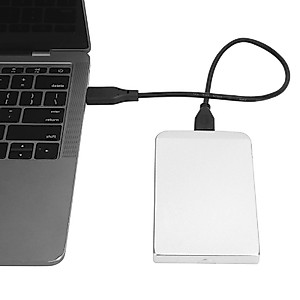 YD0004 USB to 3.0 2.5 Inch Portable Mobile Hard Drive, 80G 120G 250G 320G 500G 1TB 2TB Universal External Hard Drive for Computer Monitors and Laptop, Silver(80G)